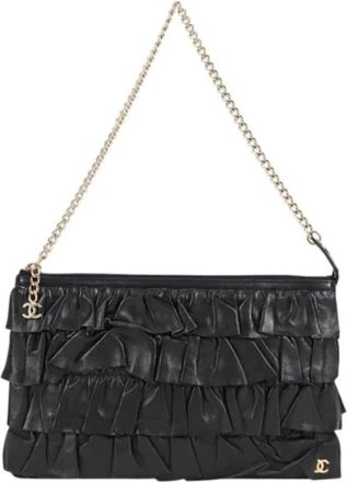 Chanel Pre-owned Cuir sacs-main - Femme - Pre-owned - Noir - Taille: ONE Size