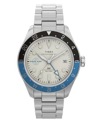 Timex Pan Am Waterbury Gmt Silber Herren Armbanduhr TW2Y94300