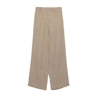 Alysi Wide Hosen - - Trousers - Damen - Braun - M