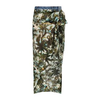 Dsquared2 Monkey Business Langer Jeansrock - - Skirts - Damen - Mehrfarbig - XS