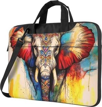 Generic Sac color&eacute; &eacute;l&eacute;phant pour ordinateur portable de 15,6 pouces, housse de protection antichoc pour ordinateur portable de 15,6, sacoche de transport pour