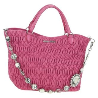 Miu Miu Pre-owned Leather Handbag - - Pre-owned - Damen - Rosa - ONE SIZE