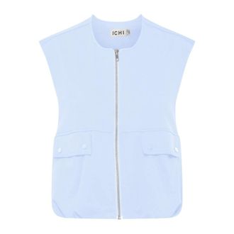Ichi Weste - - Jackets - Damen - Blau - XL