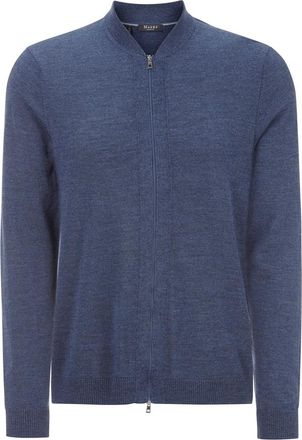 Maerz Leichte Strickjacke aus Summer-Merinowolle mit Zip in