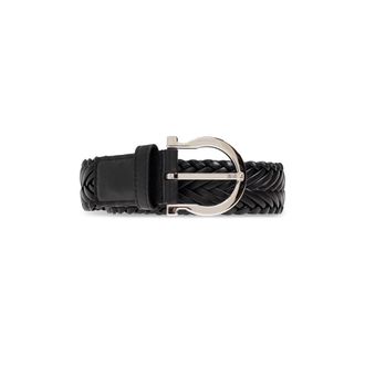 Ferragamo Homme, Accessoires, Noir, Taille: 100 CM Leather Belt