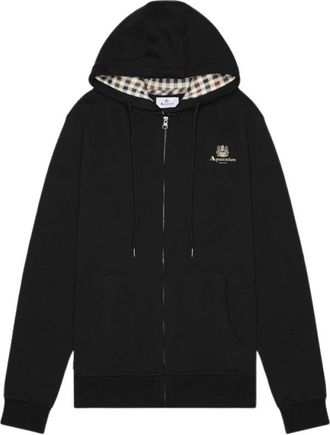 Aquascutum Homme, Sweatshirts et sweats &agrave; capuche, Noir, Taille: XL Active Zip-through