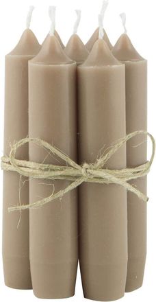Ib Laursen Stabkerze - klein - Milky Brown/Hellbraun - 2,2 x 11 cm - 1 Stück