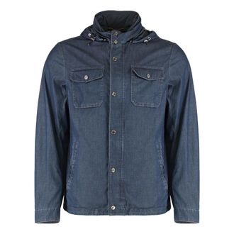 Moorer Stylische Denimjacke mit Kordelzug - - Jackets - Herren - Blau - 2XL