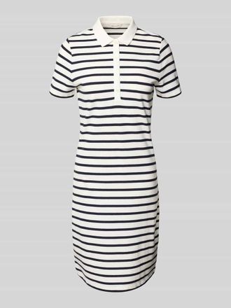 GANT Knielanges Polokleid mit kurzer Knopfleiste
