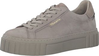 Tamaris Damen Schnürer Leder beige 37