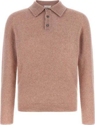 Roberto Collina Kaschmir-Seiden-Polo - - Knitwear - Herren - Rosa - M