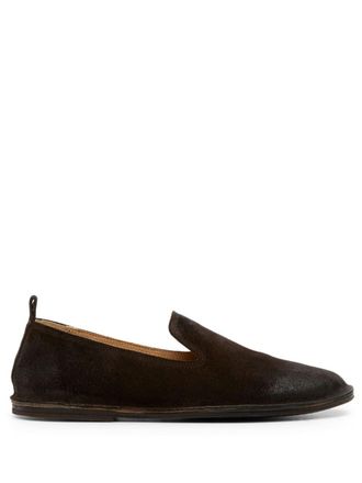 Mars&egrave;ll Strasacco Loafer aus Nubukleder - Braun
