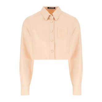 Raf Simons Kurzes Hemd mit Logo-Patch - - Blouses & Shirts - Damen - Rosa - M