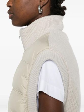 PESERICO Womens Quilted Ribbed Gilet Aw25 W