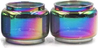 No Logo 2 stücke Regenbogen-Blasenglas-Röhrchen für GeekVape Zeus x Mesh RTA 4,5ml / Fit für Zeus Sub Ohm 5ml / Fit für Zeus Dual 5,5ml (Größe : FIT for Zeus 