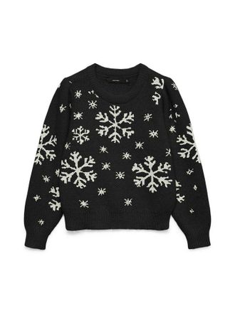Vero Moda Weihnachtspullover VMNEWSNOWYFROST LS O-NECK PULLOVER XMAS
