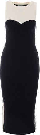 Elisabetta Franchi Knielanges Kleid - Schwarz