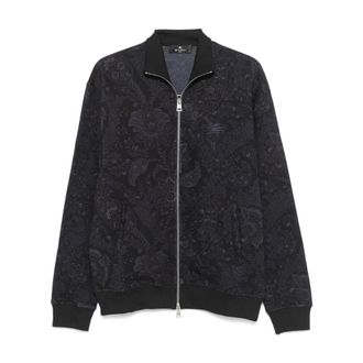 Etro Paisley Print Casual Grauer Sweatshirt - - Sweatshirts & Hoodies - Herren - Grau - 2XL