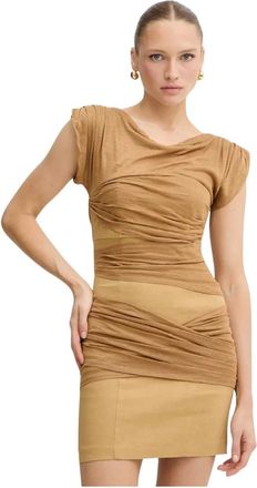 Pinko Pinko, Damen, Kleider, Beige, SGr&ouml;&szlig;e