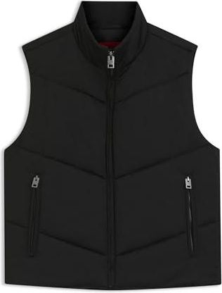 HUGO BOSS Hommes Berolino2531 Doudoune déperlante sans manches en satin matelassé