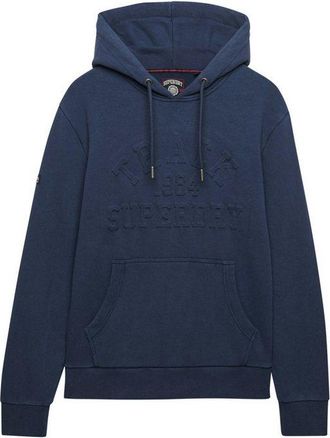 Superdry Kapuzensweatshirt ATHLETIC EMBOSS RELAXED HOOD aus Baumwolle und angerauter Sweatware, Relaxed Fit