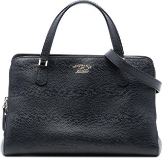 Gucci Hobo Bags - Calfskin Swing Top Handle Satchel - Gr. unisize - in Schwarz - f&uuml;r Damen