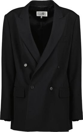 Maison Margiela Femme, Vestes, Noir, Taille: 38 FR Blazer Agrafe