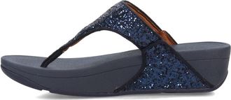 FitFlop Damen LULU Crystal Toe-Post Sandalen, Midnight Navy, 43 EU