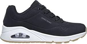 Skechers Femme Uno - Stand On Air Shoes, Noir Black White, 38.5 EU