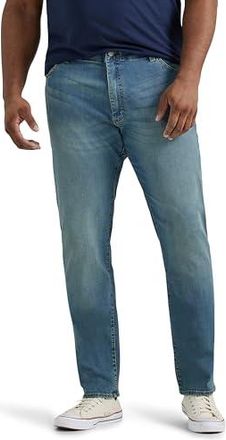 Lee Mens Big & Tall Performance Series Extreme Motion Athletic Fit Tapered Leg Jean, Mega, 56W x 29L