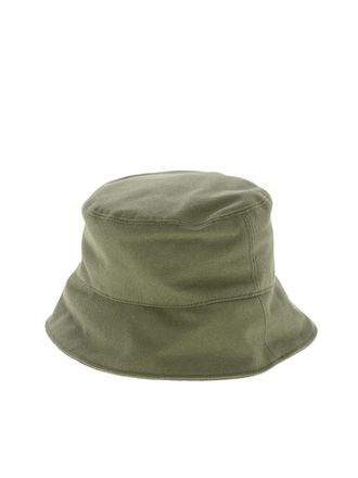 Fendi Mens Logo Tag Bucket Hat Green Accessories > Beanies &