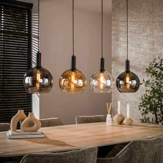 Pier Import Suspension &icirc;lot cuisine 4 globes multicolores NOVA