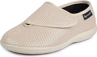 Aerosoft Chaussures Basses Stretch 15 Largeur G-H Semelle intérieure Amovible antidérapante, Beige, 36 EU