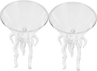 DOITOOL Weinglas Octopus Martini Glass Kreatives Cocktailgl? Set 2 Einzigartige Cocktailgl?serbecher mit Stielneuheit Trinkgl? f&uuml;r KTV Bar Party Club Restaura