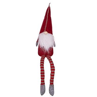 Villa D'Este Home Tivoli Zwerg Weihnachten weiche Beine H 70 cm, Xmas Trendy, Rot, Medium