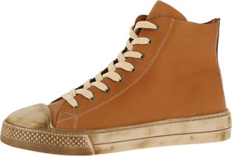 Andrea Conti Damen Sneaker Leder High Top Stiefelette Used Look 0067110, Größe:37 EU, Farbe:Braun
