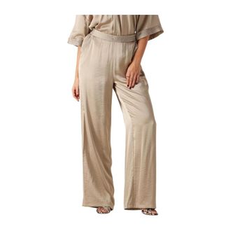 Nukus Seidige Josephine Hose - - Trousers - Damen - Braun - L