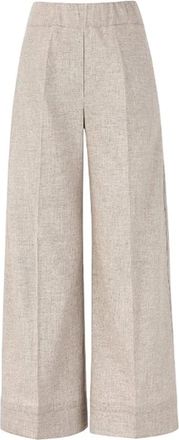 D.exterior Femme, Pantalons, Blanc, Taille: 40 FR Wide Pantalons
