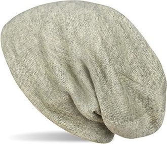 styleBREAKER Bonnet Souple en Fine Maille, Optique m&eacute;lang&eacute;e, Bonnet Long, Unisexe 04024109, Couleur:Vert Jade