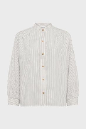 Gerard Darel Chemise en soie &agrave; col rond - CYNA - Ecru