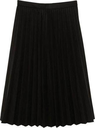 JNBY jupe mi-longue à design plissé - Noir