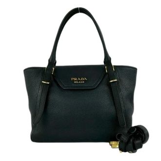 Prada Pre-owned Sac en cuir 2 ways - Femme - Pre-owned - Noir - Taille: ONE Size