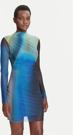 Desigual Kleid für den Alltag Shira 25WWVK43 Blau Slim Fit