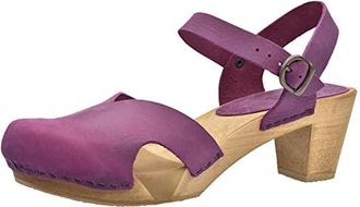 Sanita Matrix Sandale | Produit Original Fabriqu&eacute; &agrave; la Main pour Femme | Sandale en Cuir avec Semelle en Bois Flexibles | Bride de Talon r&eacute;glable | 36 EU | R