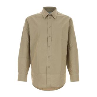 Burberry Khaki Poplin Hemd - - Shirts - Herren - Beige - L