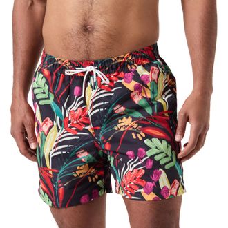 Jack & Jones Herren Jpstfiji Jjswim AOP Originals Ly Badeshorts, Tap Shoe, S