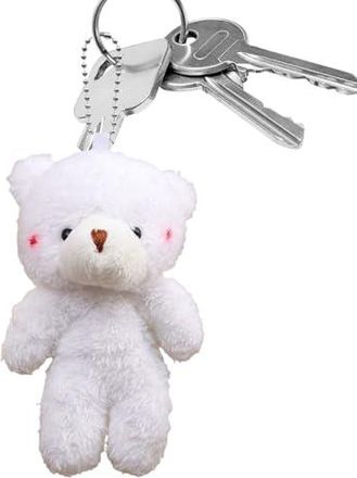 Generico Bear Stuffed Animal - PP Cotton, 2,95 x 4,92 po Peluche mignon Blushing Design | Soft Lightweight Bear Charm Doll For Daily Carry and Gifting, Stuffed