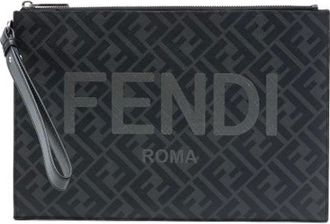 Fendi Pre-owned Toile sacs-fendi - Femme - Pre-owned - Gris - Taille: ONE Size