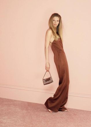 Mango Sac &agrave; main avec cristaux marron - Femme - Taille unique - MANGO