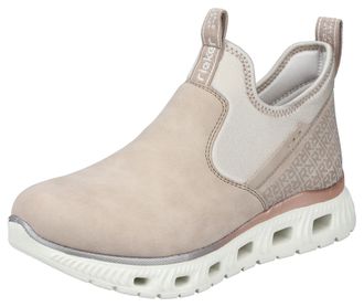 Rieker Boots Stiefel Damen M6053-62 Leder-Mix in beige
